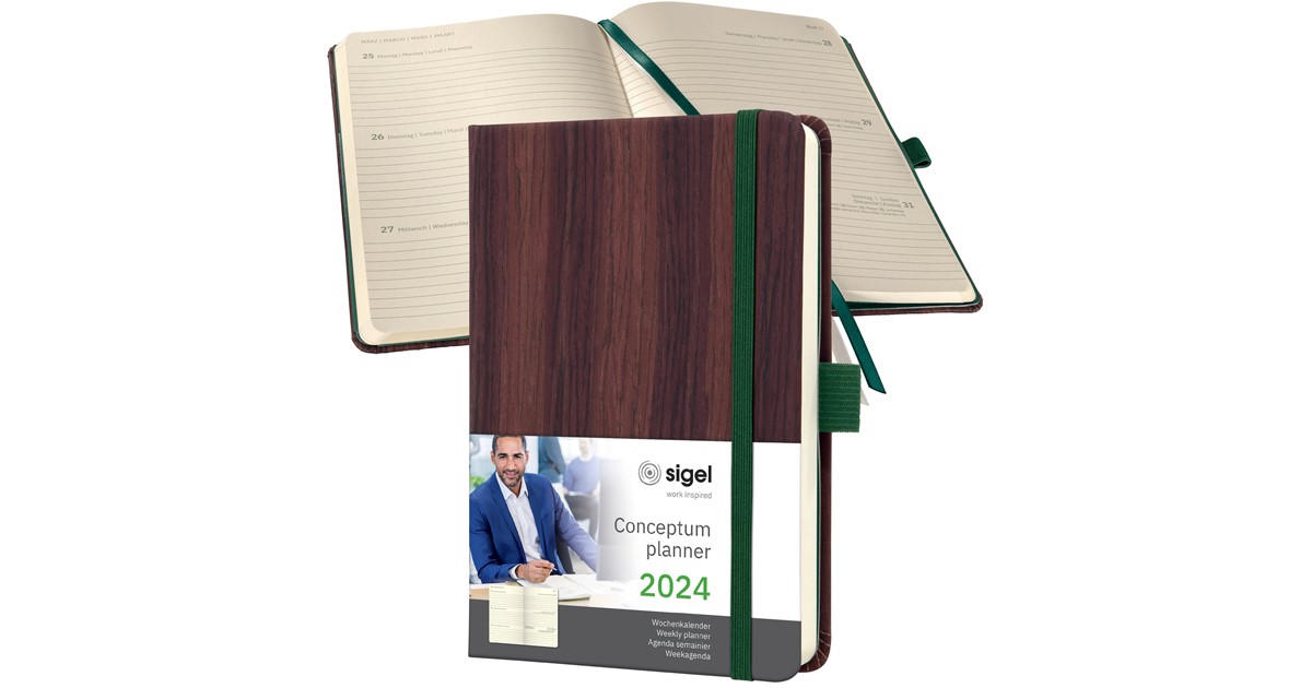 SIGEL C2477 - Terminplaner Wochenkalender Conceptum 2024, Nature ...