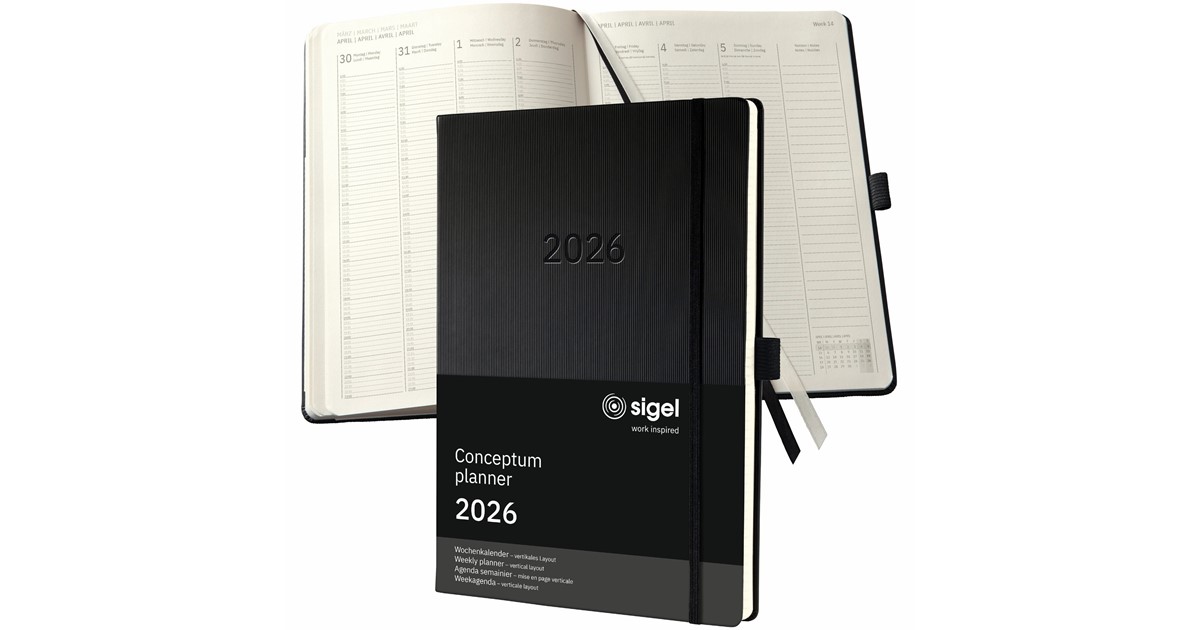 SIGEL C2618 - Planungsbuch Terminplaner Wochenkalender Conceptum 2026 ...