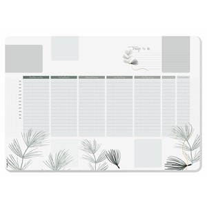 SIGEL HO590 - Papier-Schreibunterlage Design Weekly Planner Nature, ca ...